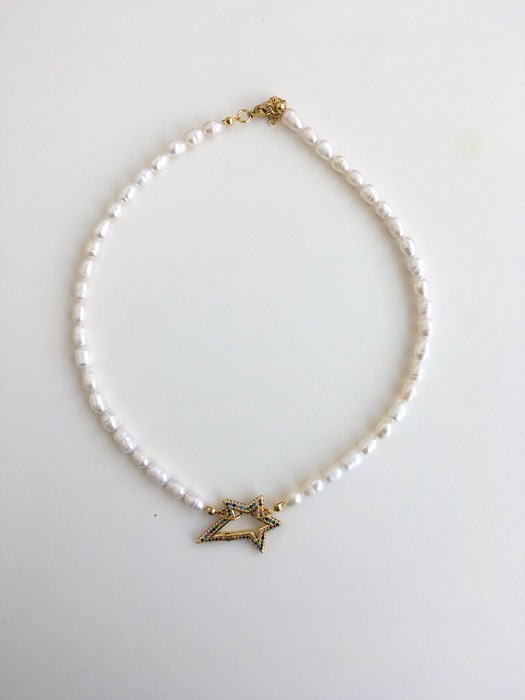 Colar Pérolas "Estrela Polar" :: missangas.com